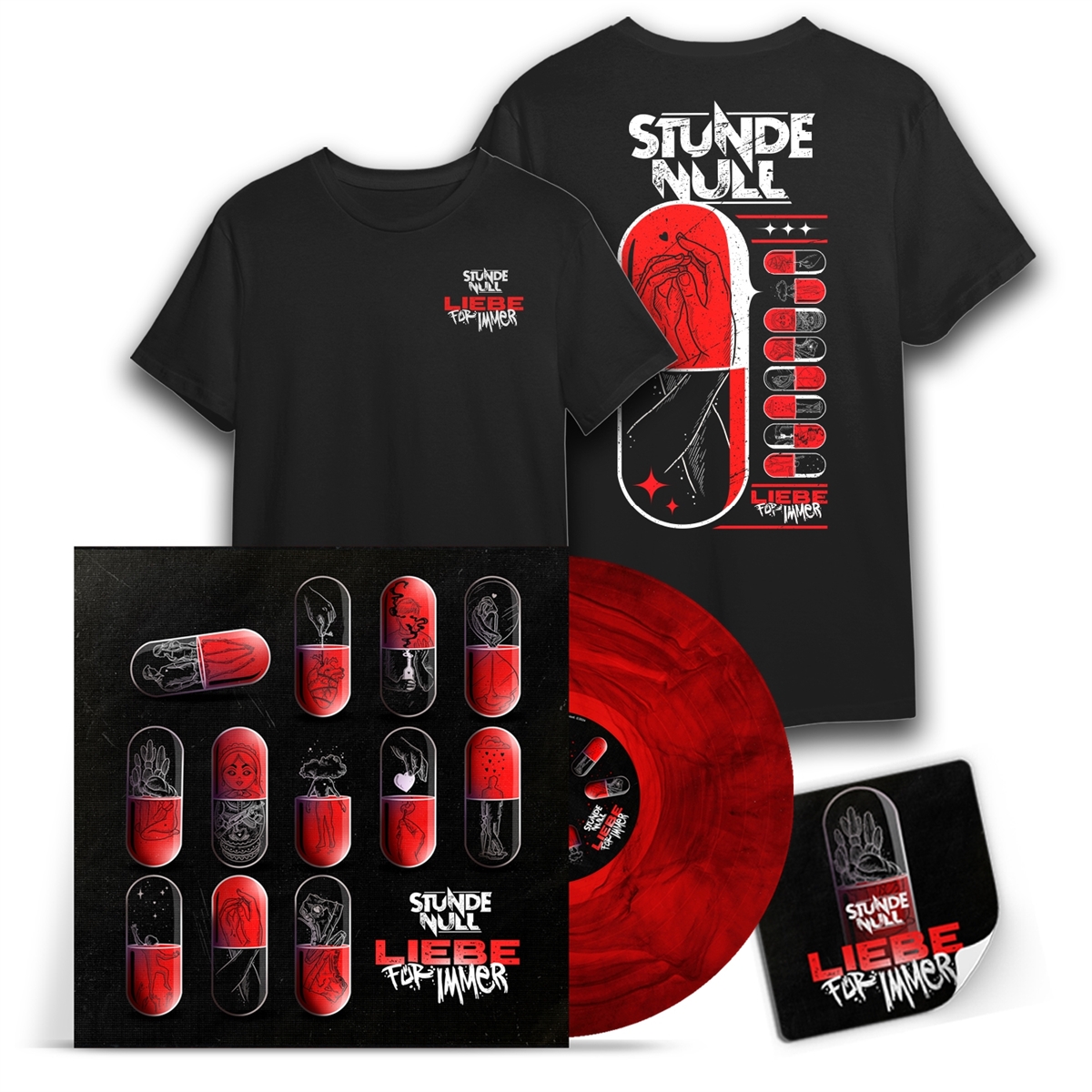Stunde Null - Liebe Für Immer, Exklusiv Vinyl + T-Shirt Bundle